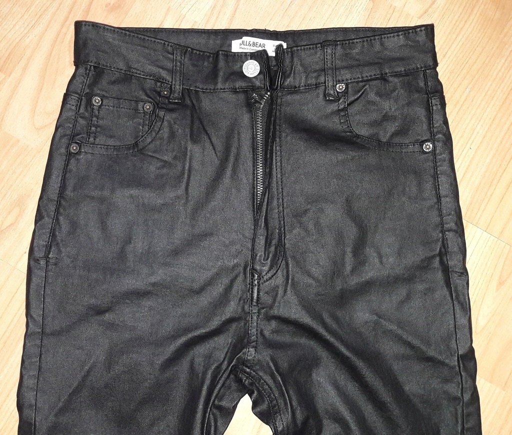 Woskowane spodnie damskie rurki Pull&Bear M - 13721447632 - oficjalne archiwum Allegro