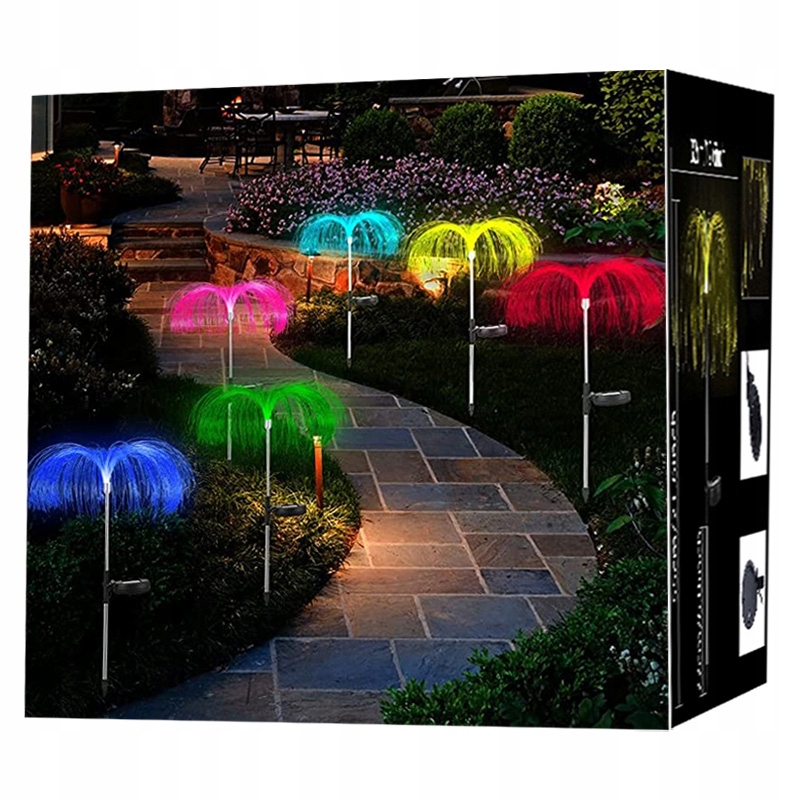 2 SZT LAMPA SOLARNA OGRODOWA MEDUZA LAMPKA OZDOBA - 13751076379 - oficjalne archiwum Allegro