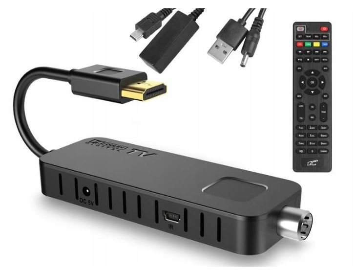 DEKODER Tuner DVB-T2 HD TV naziemnej H.265 HEVC - 12782912220 ...