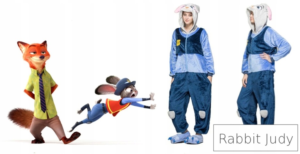 Kigu Kigurumi Onesie Rabbit Judy Przebranie Roz Xl 7664428683 Oficjalne Archiwum Allegro