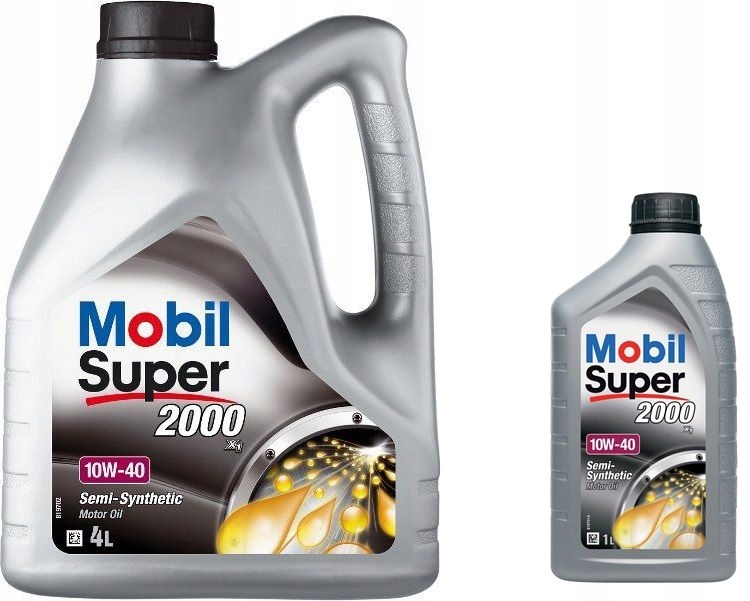 Mobil Super 2000 X1 10W40 5L 4L + 1L - 10078863724 - oficjalne archiwum Allegro