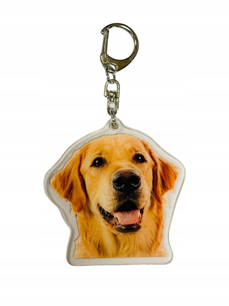 BRELOK z psem LABRADOR GOLDEN RETRIVER BRELOCZEK do kluczy zawieszka ...
