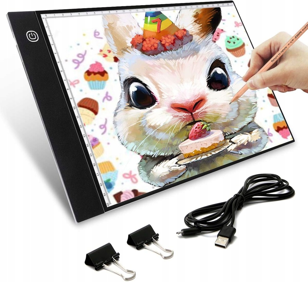 DESKA KREŚLARSKA LED A4 DO RYSOWANIA - 14097602171 - oficjalne archiwum ...