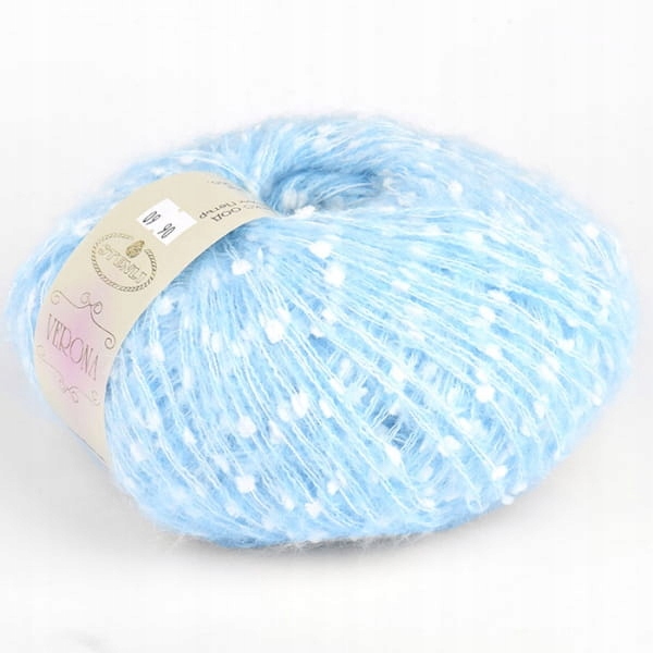 Włóczka fantazyjna Stenli Verona 09 / błękit - 12182715362 - oficjalne archiwum Allegro