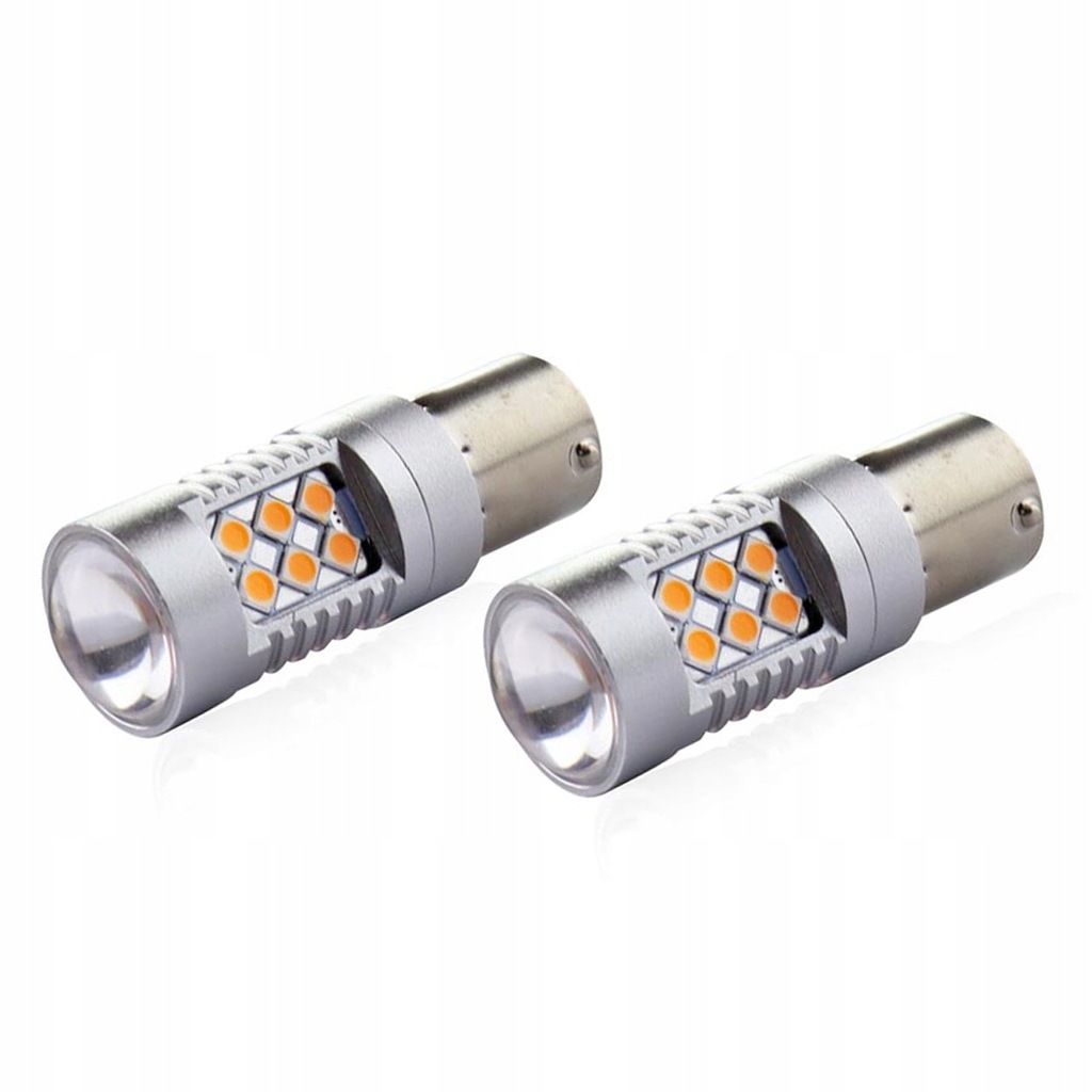 Żarówki LED kierunkowskaz CANBUS PY21W 12V 24V - 11759632862 ...