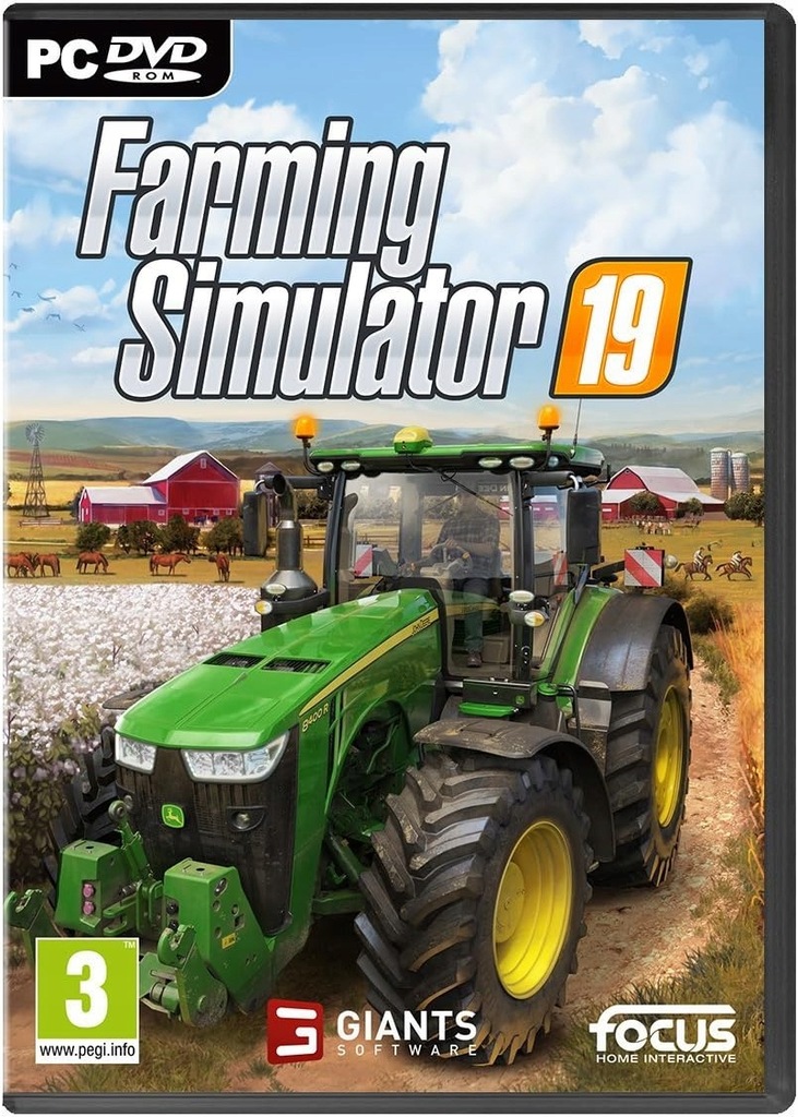 Farming Simulator 19 PC DVD-ROM + MAPA/PALAKAT - 14243022647 ...
