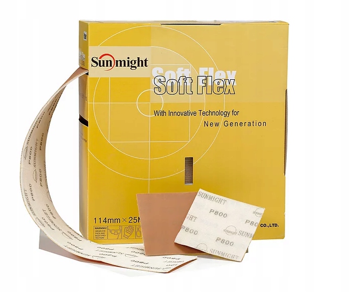 Papier ścierny SUNMIGHT SOFT FLEX P180 - 10454479161 - oficjalne archiwum Allegro
