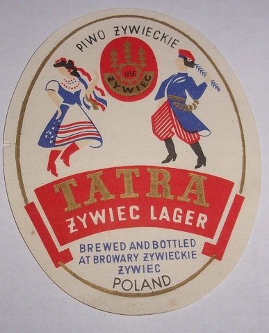 etykieta z czasów PRL piwo Żywiec Tatra lager beer - 12496306298 - oficjalne archiwum Allegro