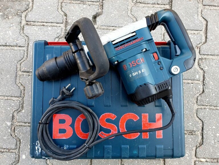 MŁOT UDAROWY BOSCH GSH 5 E WALIZKA - 11829050741 - oficjalne archiwum Allegro
