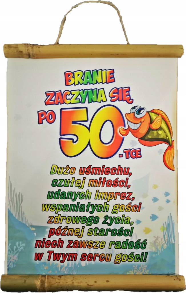Dyplom z okazji 50 urodzin pięćdziesiątka 50-tka - 9400861954 ...