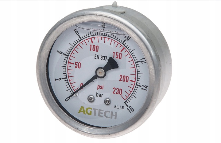 Manometr glicerynowy 63 mm 0-16 bar G1/4 tylne - 13233206641 - oficjalne archiwum Allegro