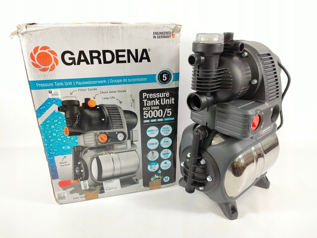 POMPA do WODY HYDROFOR Gardena 5000/5 ECO - 12145981427 - oficjalne ...