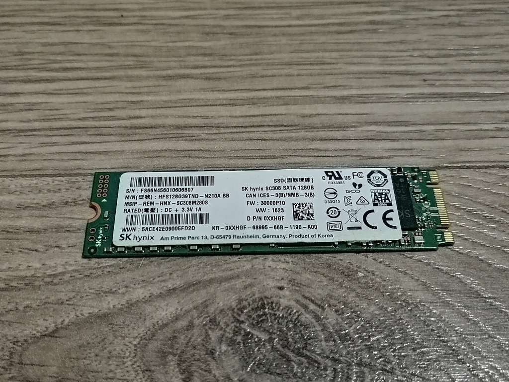 Dysk SSD SK Hynix SC308 128GB M.2 SATA M.2 - 12239773509 - oficjalne ...