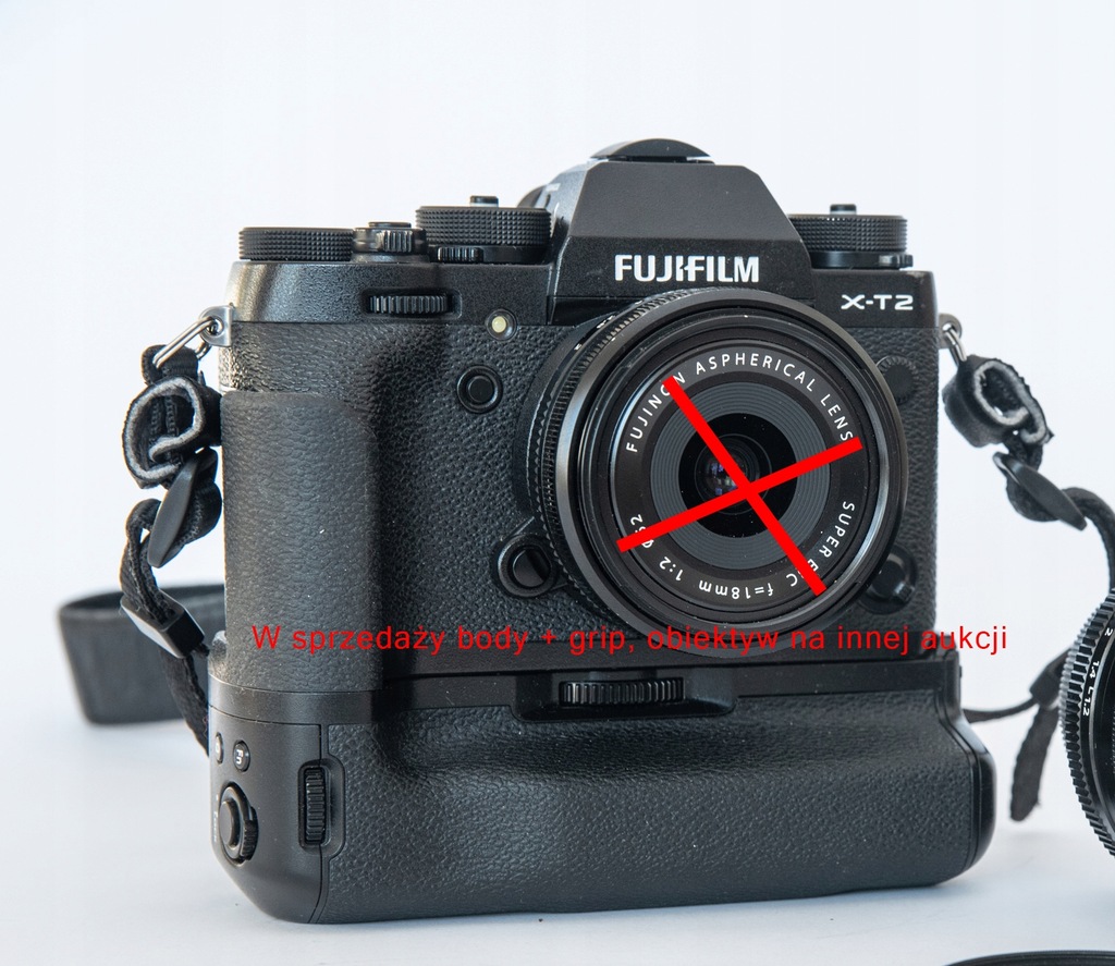 Fujifilm X-T2 + Grip VPB-XT2 + 3 baterie stan BDB+ - 13774546298 - oficjalne archiwum Allegro