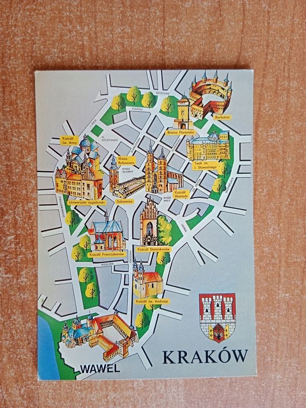 KRAKÓW ZABYTKI MAPA 2918 X - 12406081675 - oficjalne archiwum Allegro