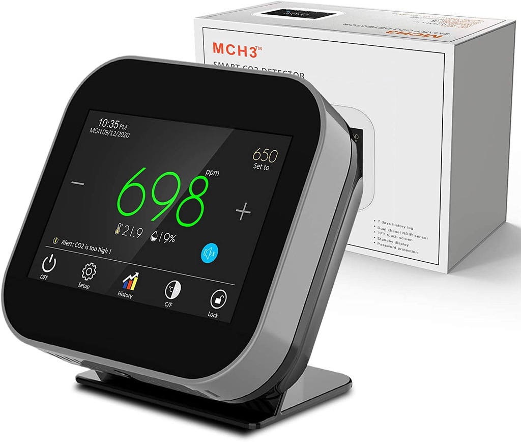 N4 MCH3 Detektor miernik jakości powietrza CO2 - 14364213048 ...