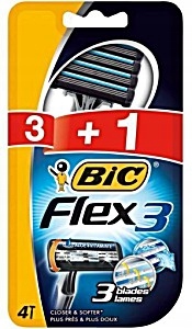 BiC Flex3 maszynki do golenia jednorazowe 4 sztuki - 12879857597 ...