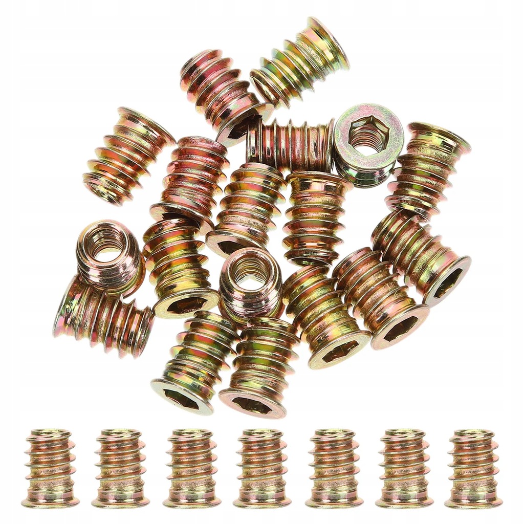 EMBEDDED NUT THREADED INSERTS WOOD 100 PCS - 13670532643 - oficjalne ...
