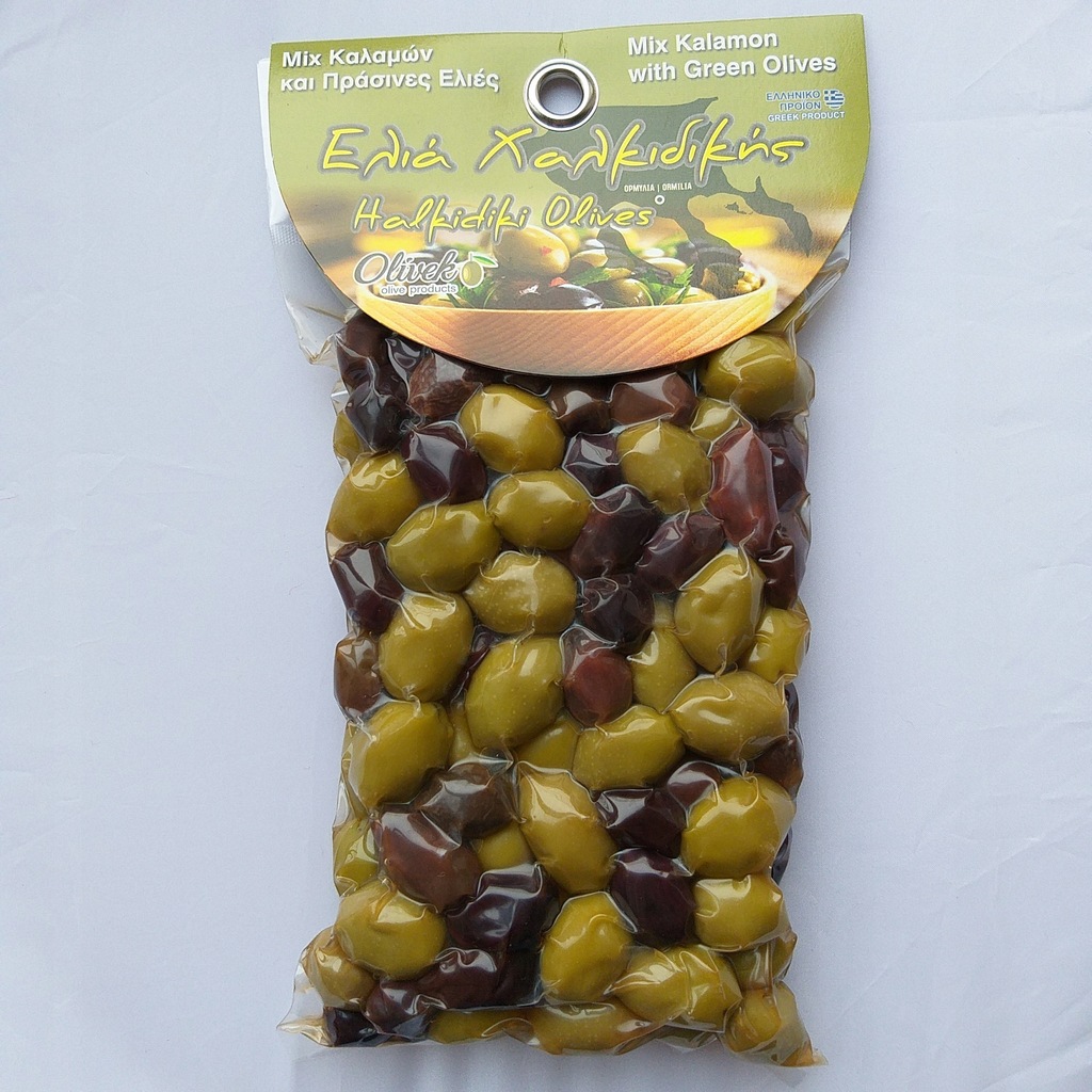 Oliwki Chalkidiki i Kalamata mix 500 g - 7918305782 - oficjalne ...