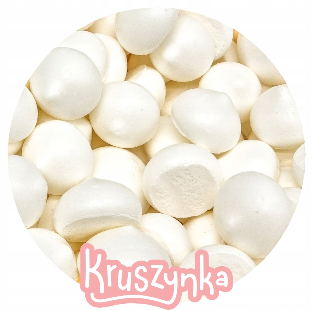 POSYPKA BEZOWA BIAŁA KULKI BEZIKI DO TORTÓW - 12989861847 - oficjalne archiwum Allegro