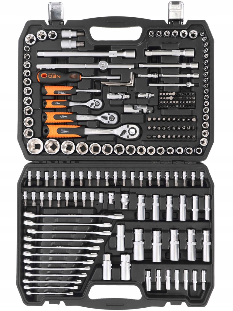 Klucze nasadowe zestaw 216 elementów w walizce - 12912206323 - oficjalne archiwum Allegro