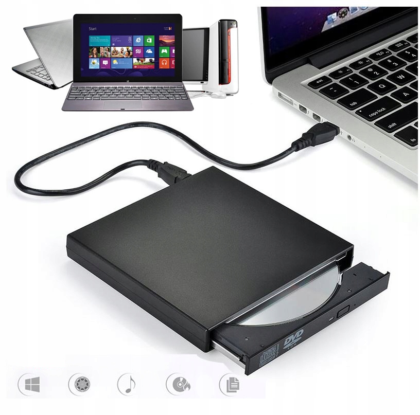 Napęd CD-R/RW/DVD-ROM Nagrywarka Zewnętrzna USB - 7300962721 ...