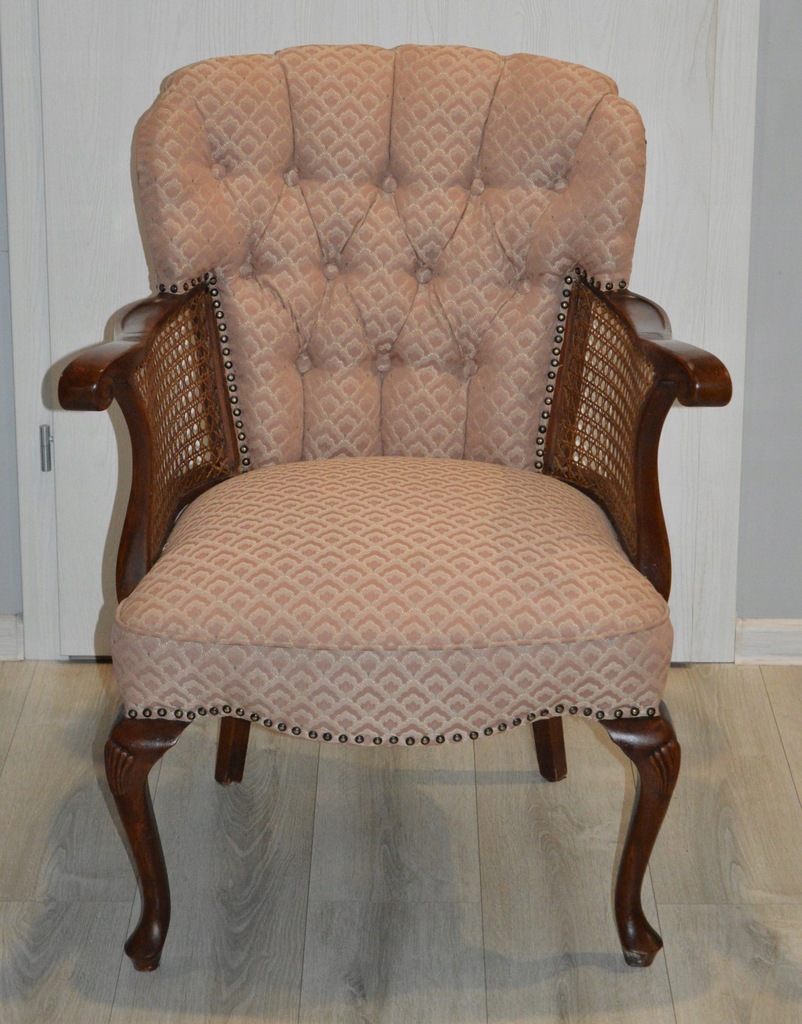 ZGRABNY LUDWIKOWSKI FOTEL Z RAFIĄ PIKOWANY BDB - 13042294223 ...