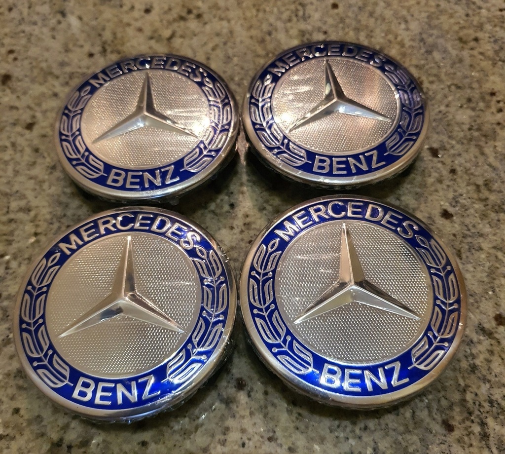 4szt. Dekielek komplet MERCEDES 75mm A1714000025 - 10013325920 - oficjalne archiwum Allegro