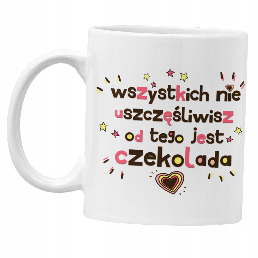 Śmieszny kubek CZEKOLADA pomysł na prezent memy - 10231206971 ...