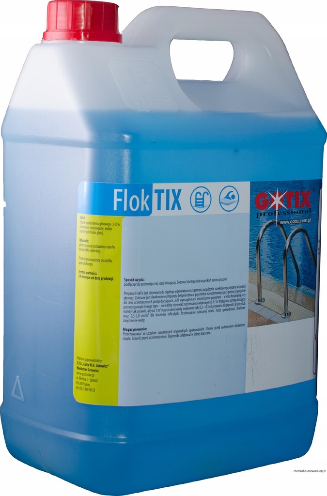 Antyglon Chemia do Basenu na Glon Fighter GOTIX 5L - 10811586915 ...