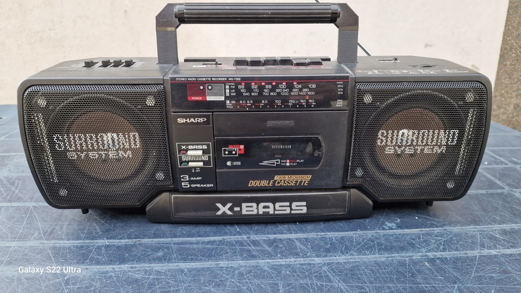 Magnetofon kasetowy Sharp WQ-T352H BK - 13615614428 - oficjalne archiwum Allegro