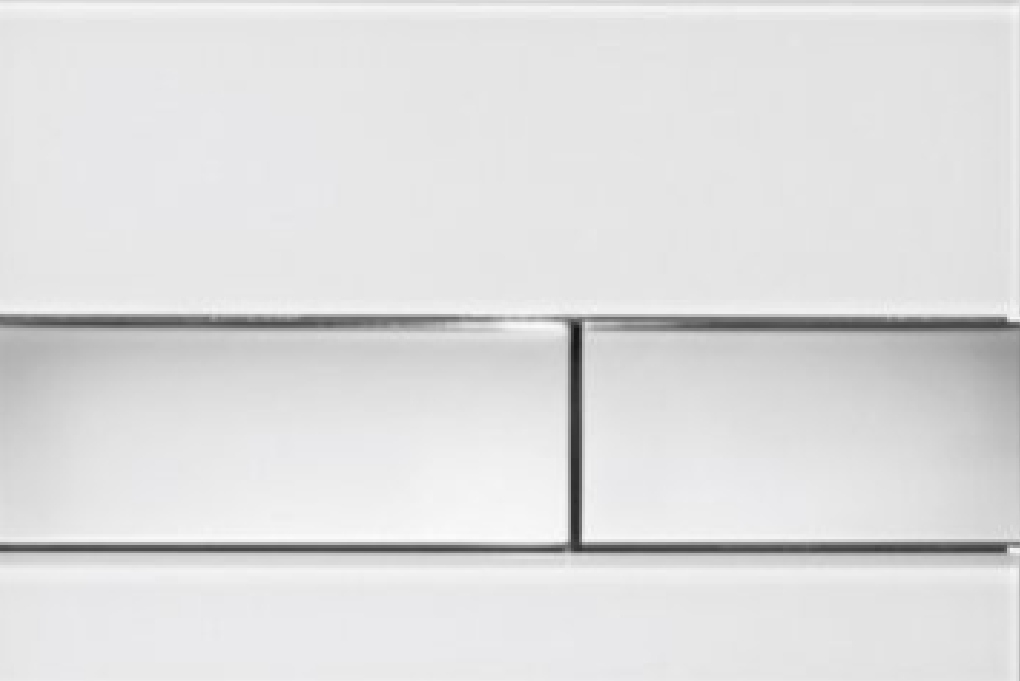 TECE SQUARE SZKŁO BIAŁE PRZYCISK chrom WC Stelaż 9 - 8916454372 - oficjalne archiwum Allegro