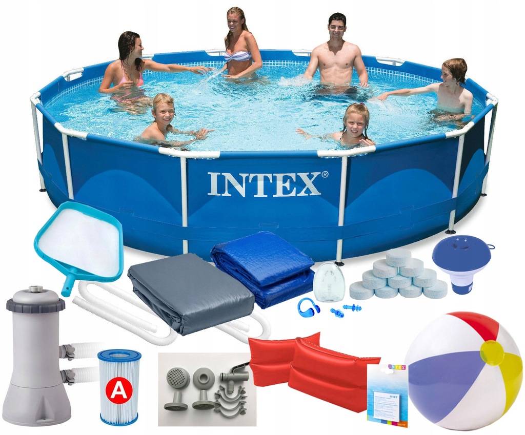 INTEX 28212 15w1 BASEN STELAŻOWY 366x76cm - 10762188638 - oficjalne ...