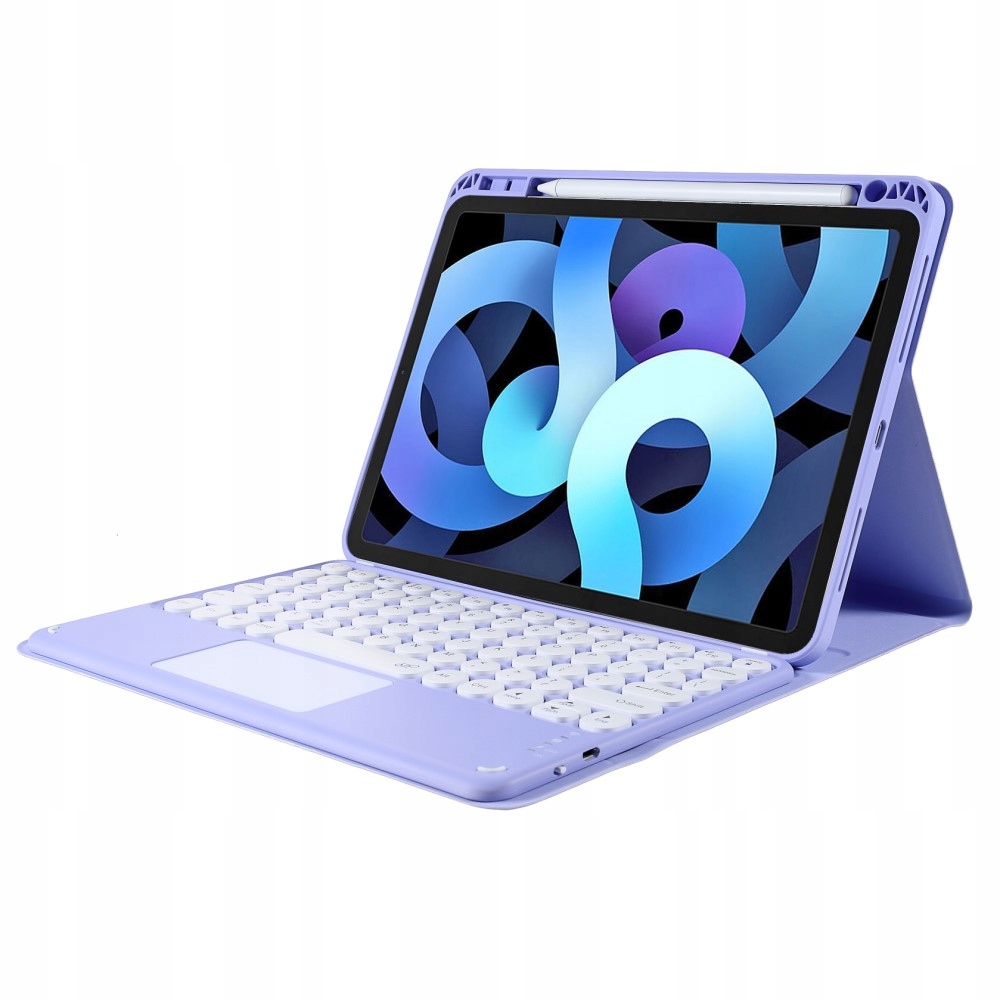 Fioletowe Etui Klawiatura Touchpad iPad Air 5 2022 - 11999767604 ...