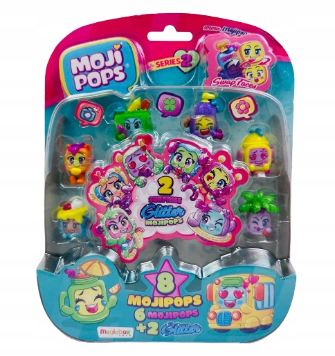 MOJI POPS 8 FIGUREK ZESTAW NIESPODZIANKA BROKAT - 13183431365 ...