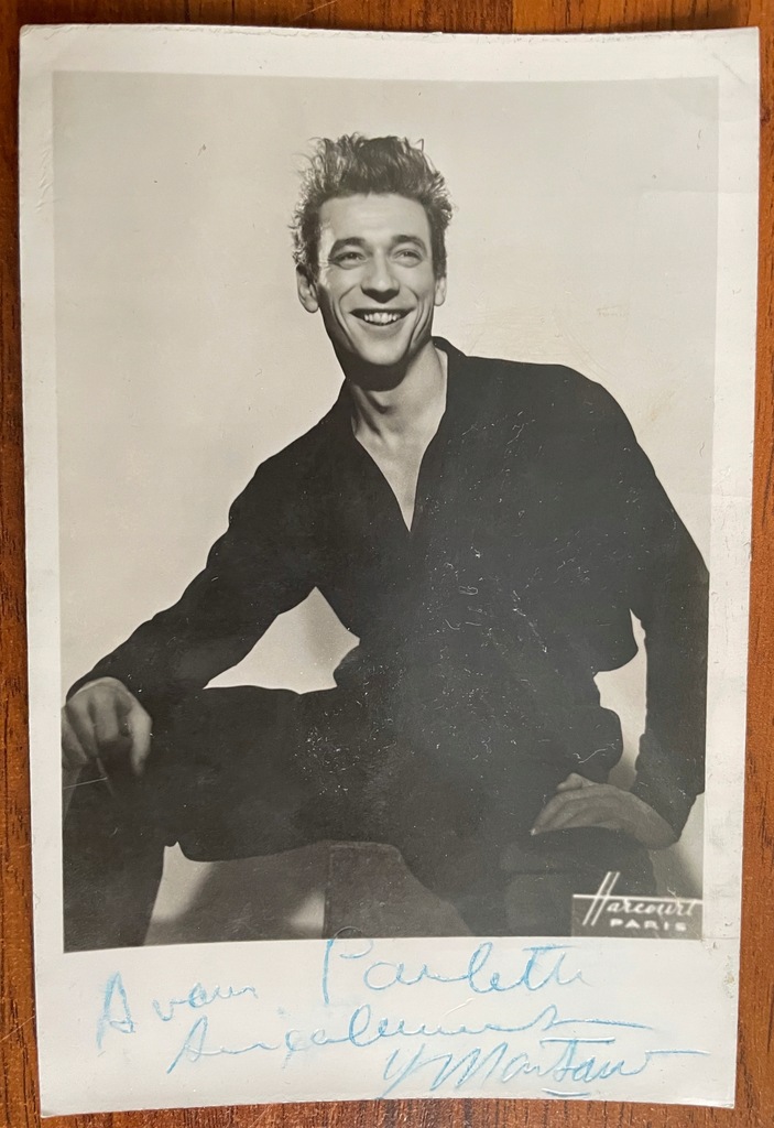 Yves Montand Aktor. Zdjęcie z autografem z 1948. - 12112895805 ...
