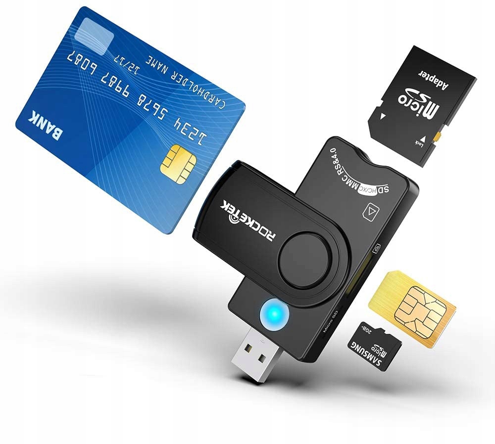 Czytnik Kart Zbliżeniowy e-dowodu TF SMART CARD - 11101110548 ...