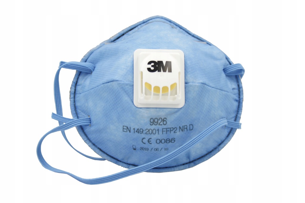 MASKA PÓŁMASKA ANTYWIRUSOWA 3M 9926 FILTRUJĄCA P2 - 9153521519 ...