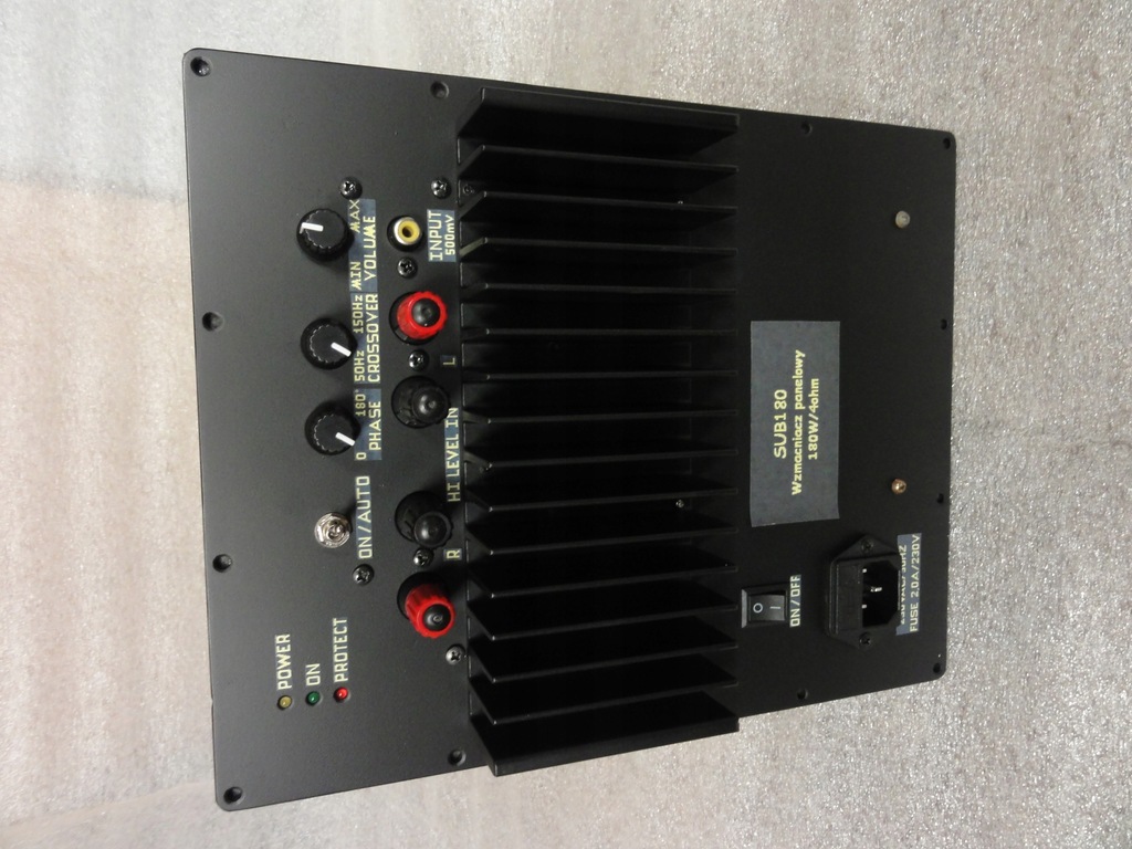 Panel 180W/4ohm - wzmacniacz do subwoofera - 7810826477 - oficjalne archiwum Allegro