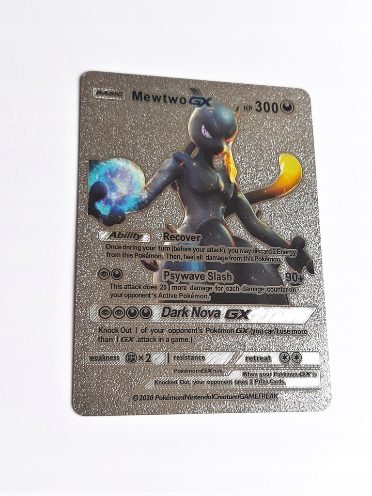 Karta Pokemon Shadow Mewtwo GX Silver - 12805881174 - oficjalne ...