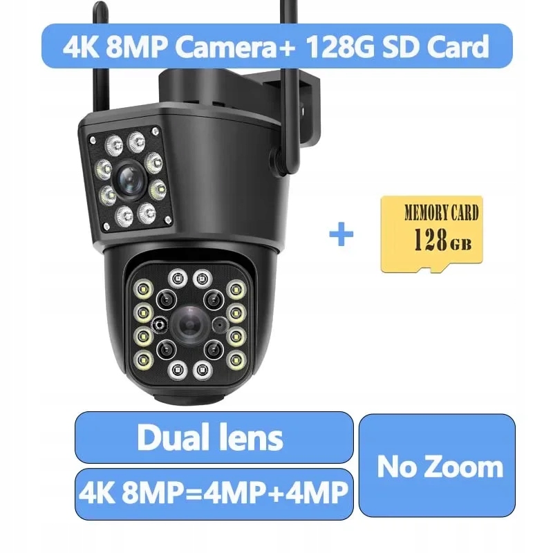 8K 16MP Security IP Camera Four Lens 12X Zoom Wireless WiFi Outdoor PTZ Hom - 15653893648 ...