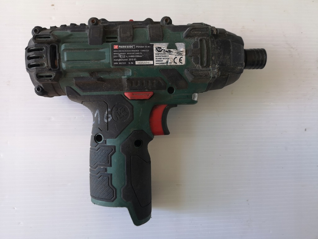 PARKSIDE PDSSA 12 A1 WKRĘTARKA ZAKRĘTARKA UDAR 12V - 9357470321 ...