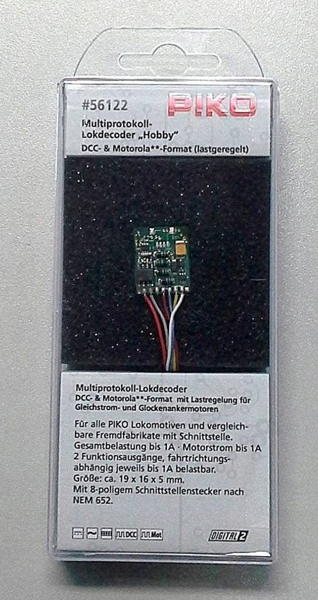 Dekoder jazdy do lokomotyw DCC 8-pin, Piko 56122 - 10667142077 - oficjalne archiwum Allegro