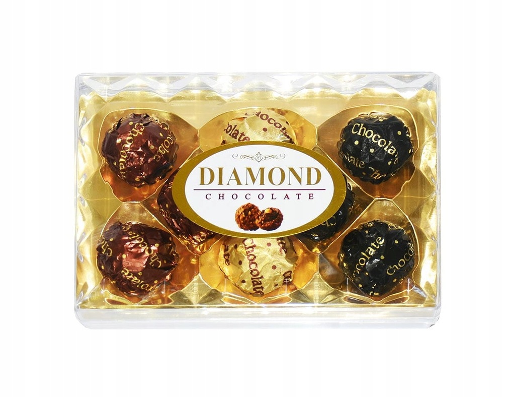 BOMBONIERKA DIAMOND CHOCOLATE PROSTOKĄT T8 100 g - 13040666707 ...