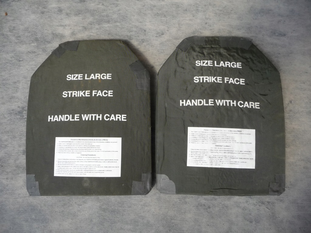 PŁYTA WKŁAD SAPI ESAPI BALISTYCZNA STRIKE FACE x2 - 13690089599 - oficjalne archiwum Allegro