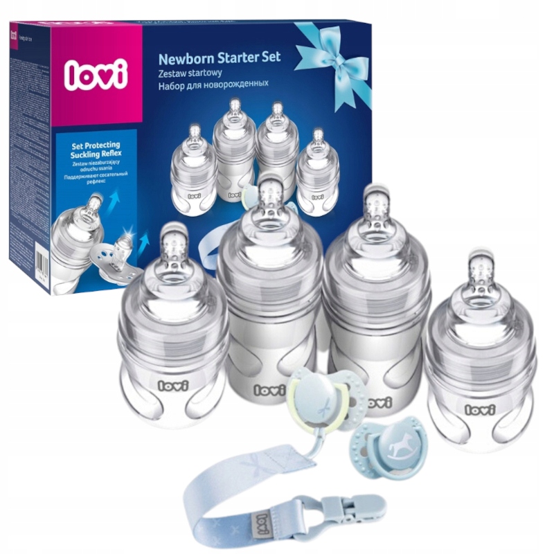 LOVI ZESTAW STARTOWY WYPRAWKOWY DLA NOWORODKA BUTELKI SMOCZKI BABY 0358 - 14622370004 ...