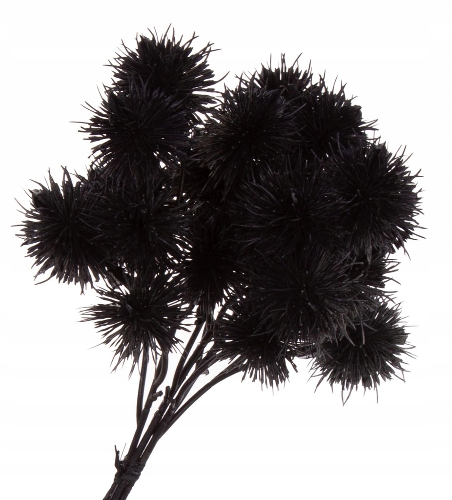 OSET OZDOBNY CZARNY 32 CM BUKIET KWIATY SZTUCZNE - 15218493310 ...