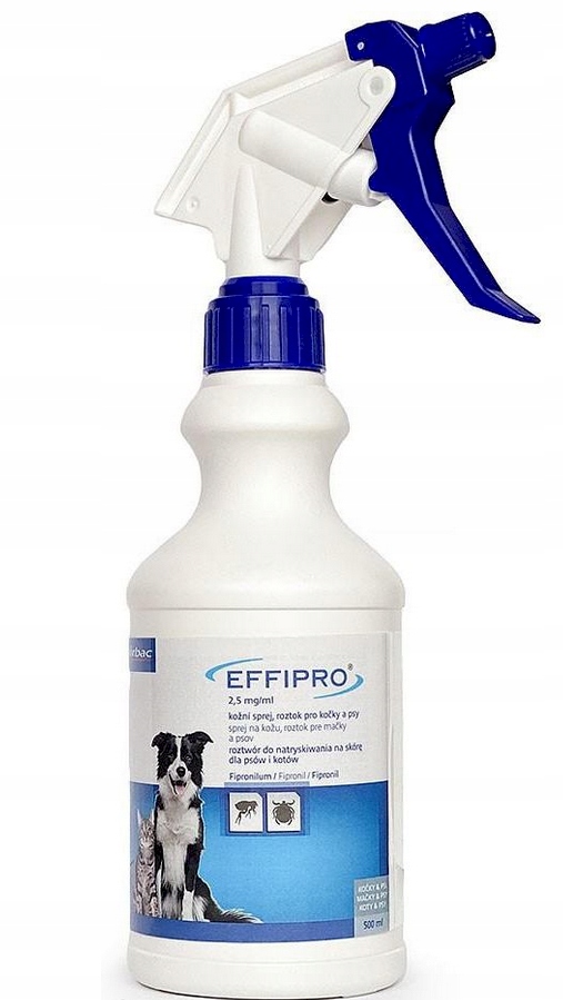 VIRBAC Effipro Spray Przeciw Pasożytom Zewnętrznym 500ml - 14604034363 ...