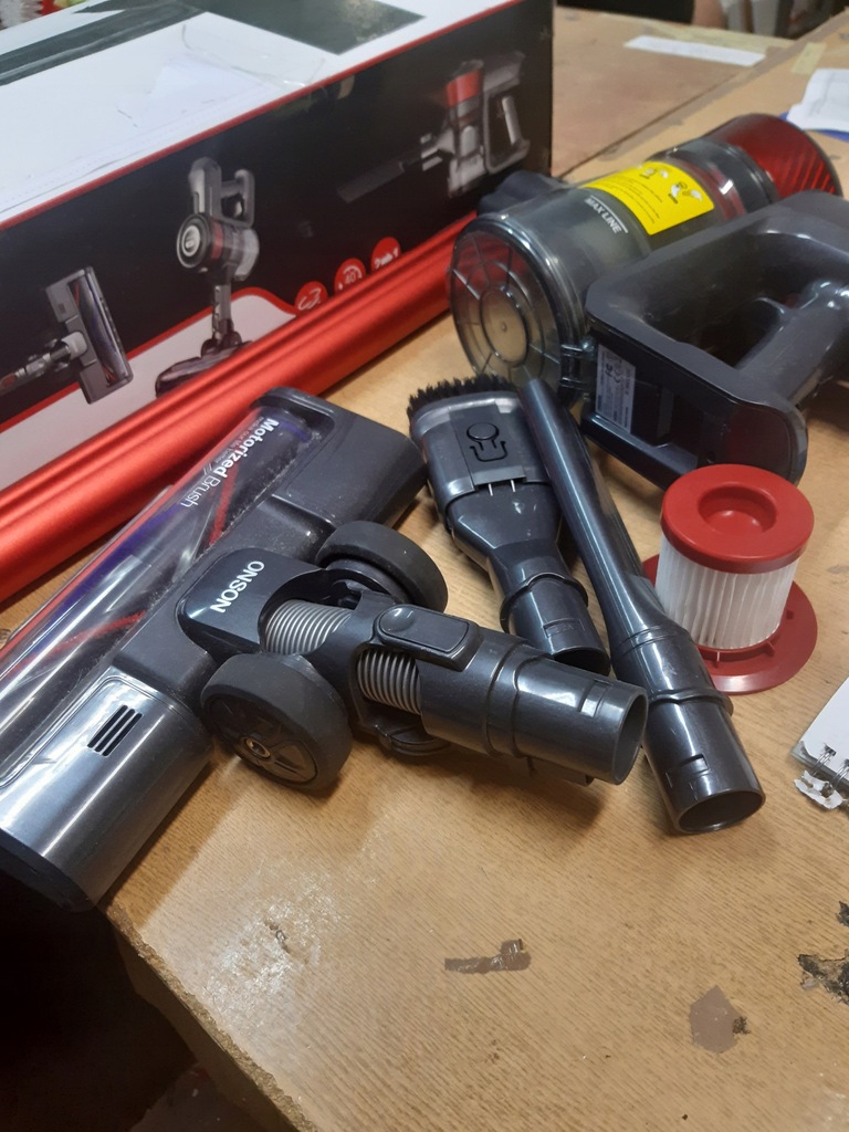 Odkurzacz pionowy bezprzewodowy Onson D18E czarny - 14328590489 ...