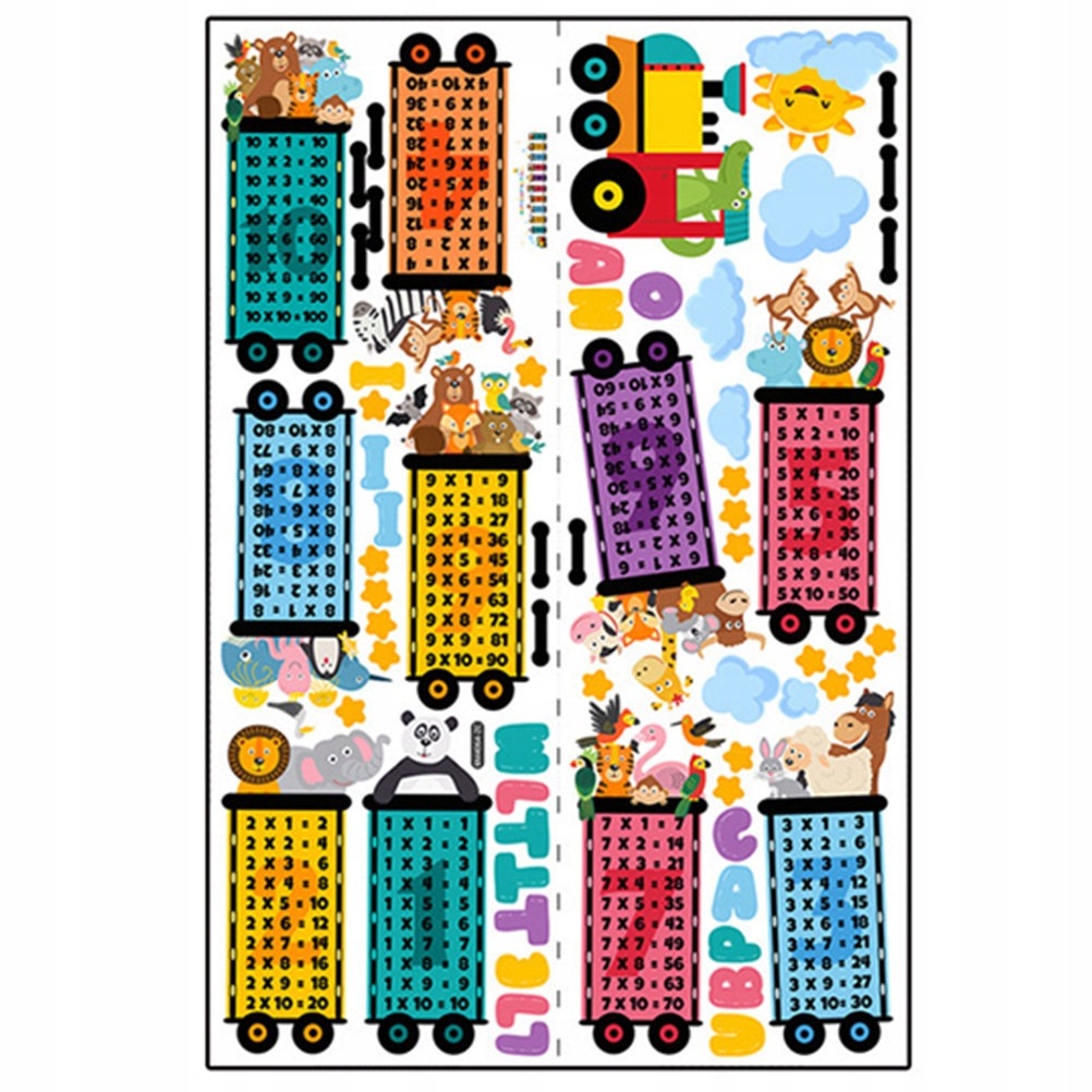 MULTIPLICATION TABLE SMALL TRAIN - 14732475429 - oficjalne archiwum Allegro